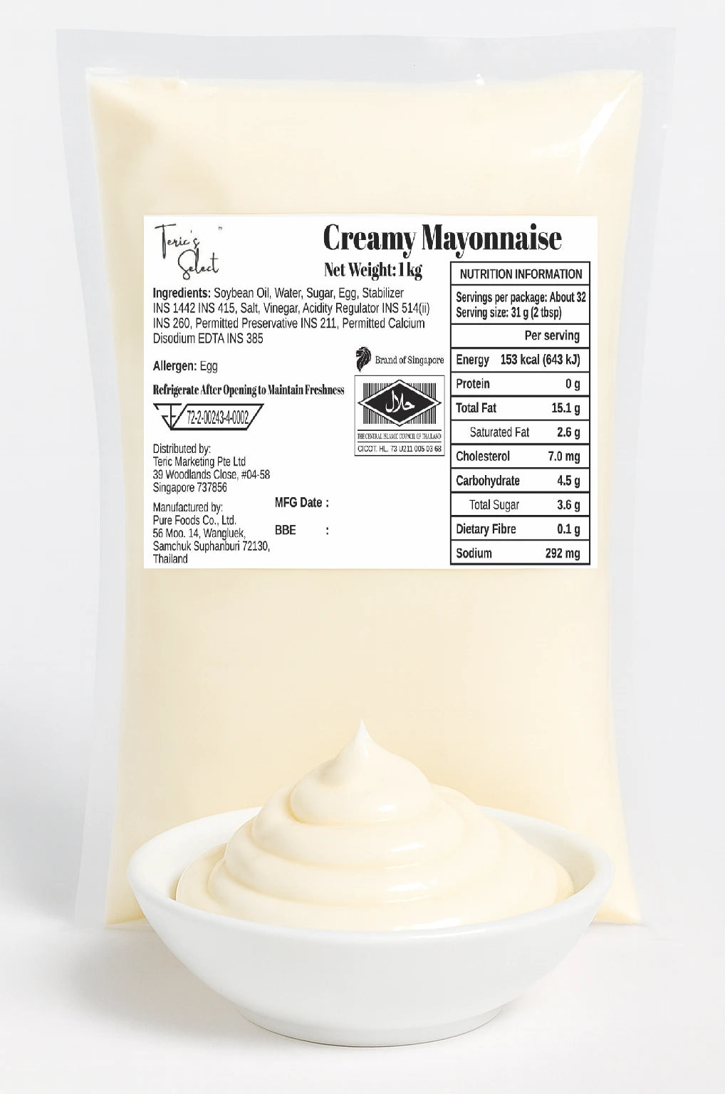 Teric Select's Creamy Mayonnaise – Teric Marketing Pte Ltd